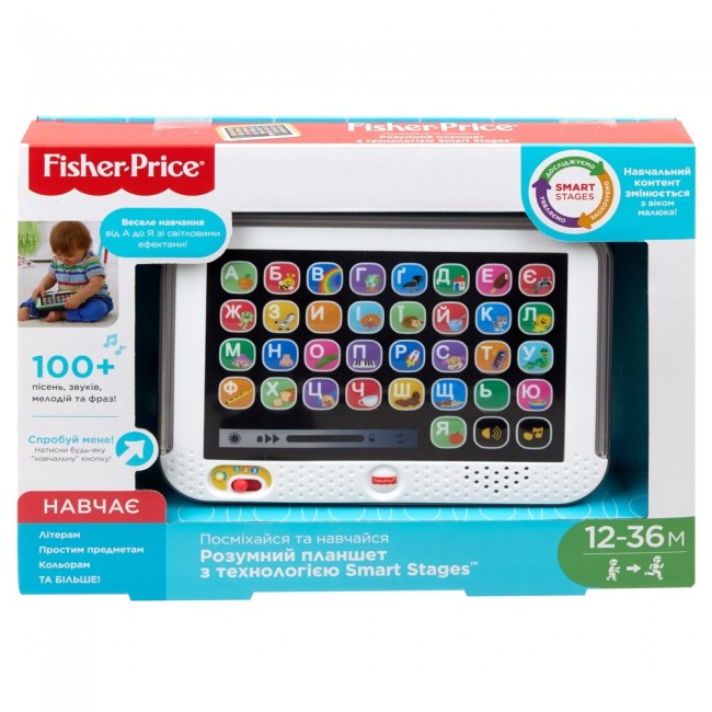 Умный планшет с технологией Smart Stages (укр.) Fisher-Price FBR86